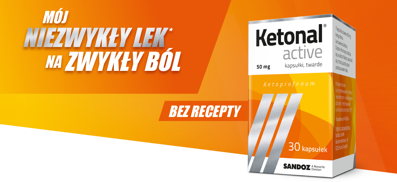 Ketonal active 50 mg x 30 kaps - cena - Apteka Internetowa Tanie-Leczenie